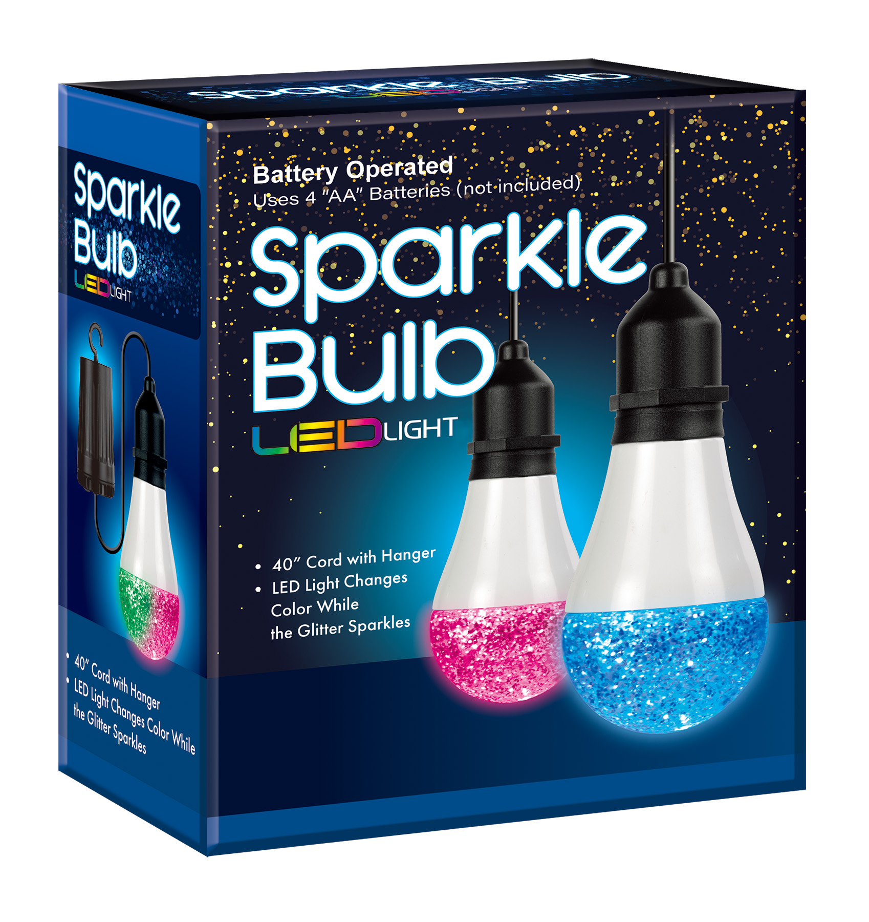 LED Glitter Light Bulb | Stacys Sensory Solutions