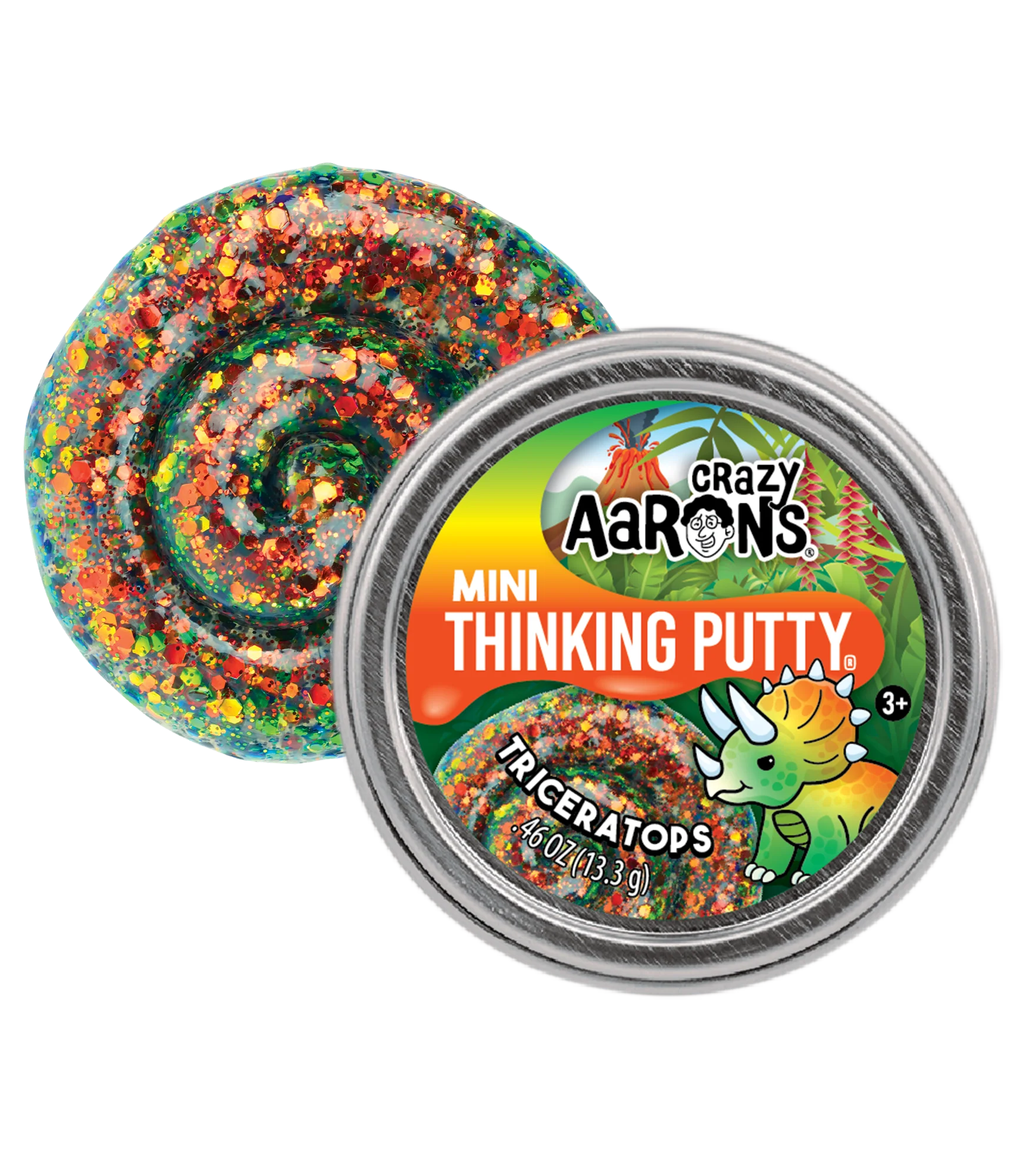 Crazy Aaron's Pocket Putty - Triceratops | Stacys Sensory Solutions