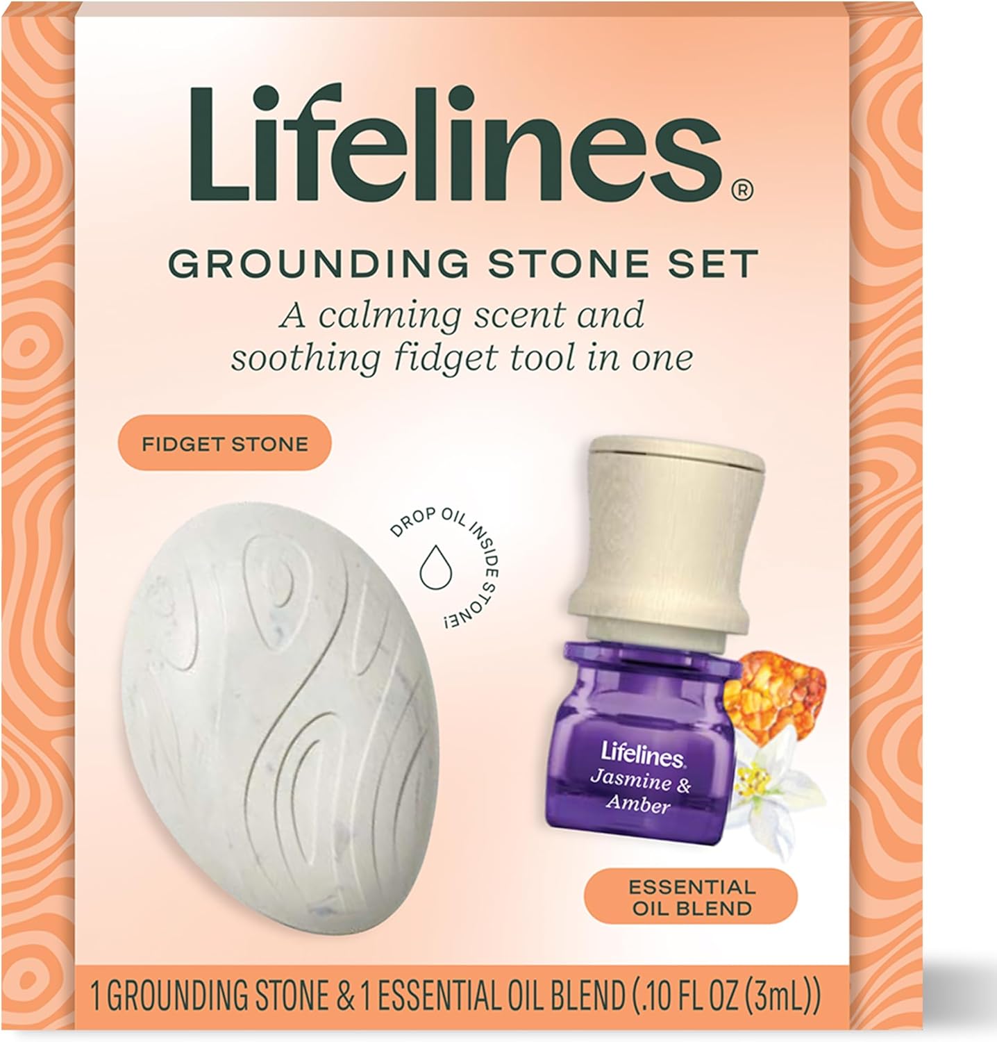 Grounding Stone and Essential Oil Set - Jasmine and Amber | Stacys ...