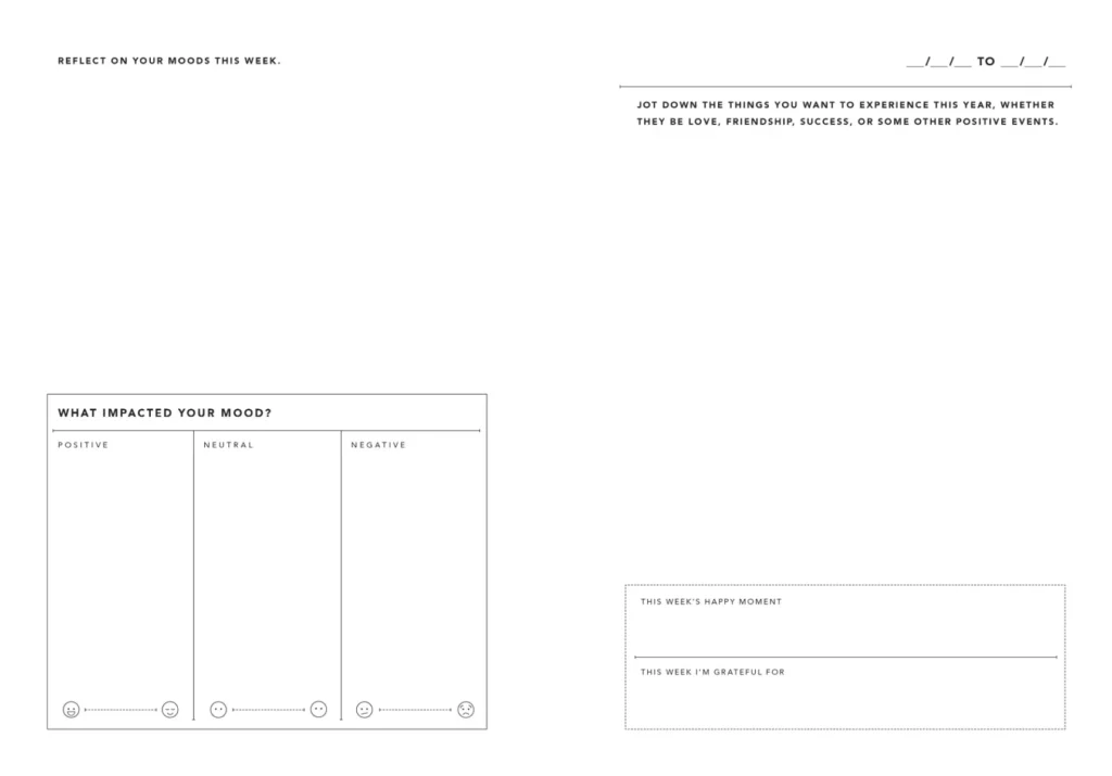 Mood Tracker Undated Planner | Stacys Sensory Solutions